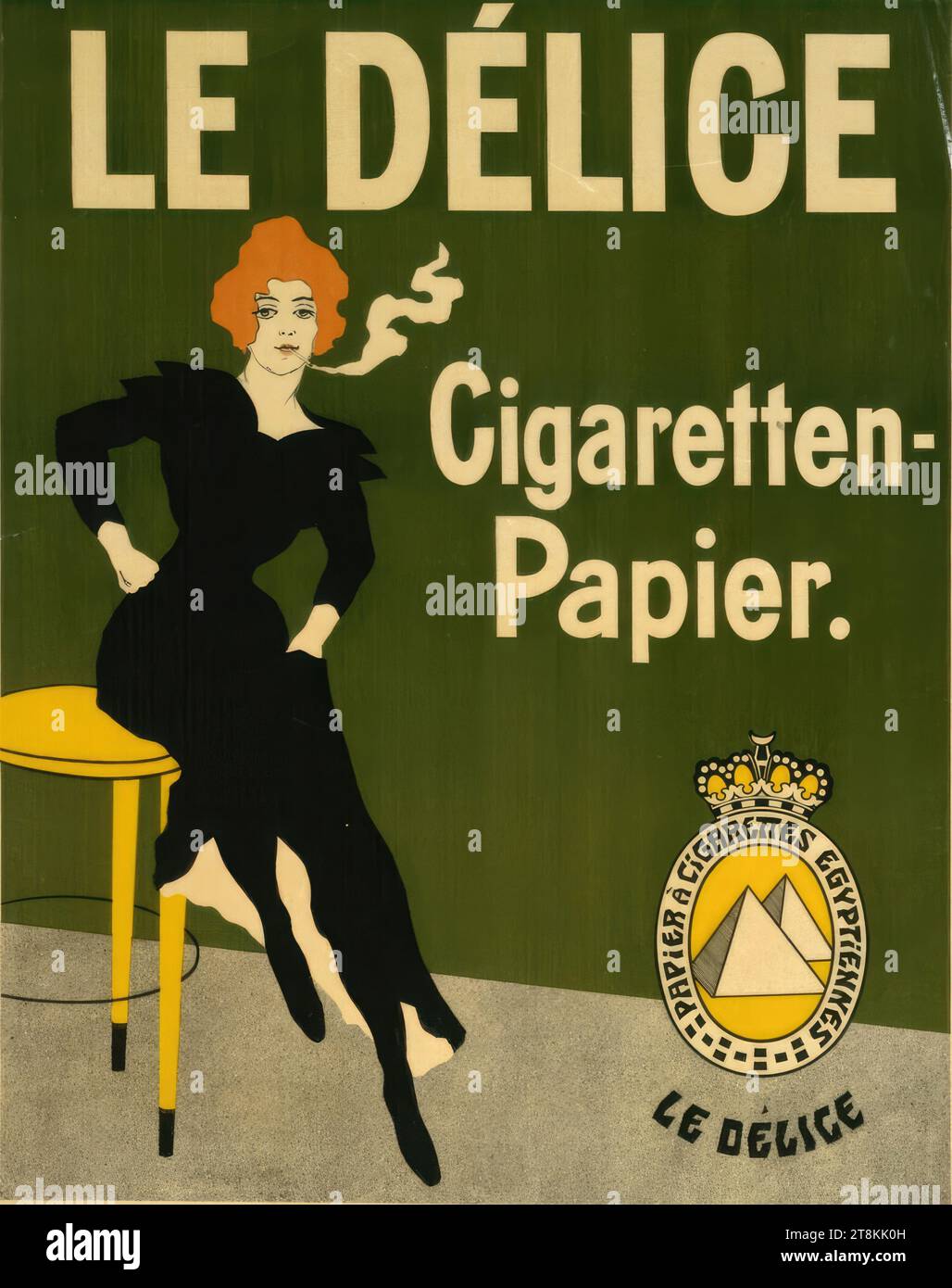 LE DÉLICE cigarette paper., Fritz Rehm, Germany, 1871 - 1928, around ...
