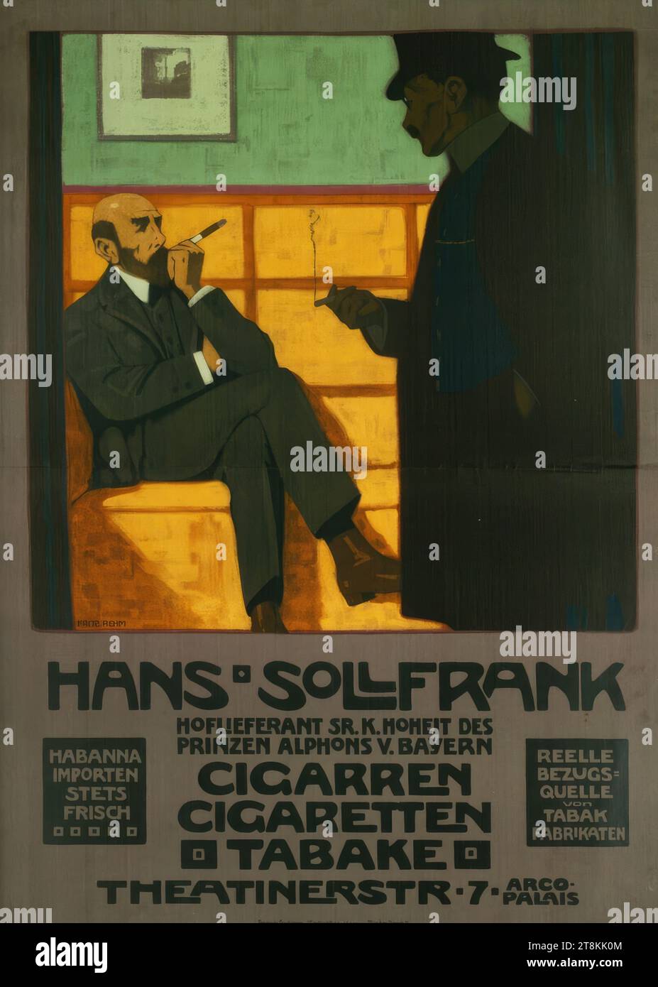 HANS SOLLFRANK; CIGARS, CIGARETTES, TOBACCO, Fritz Rehm, Germany, 1871 ...