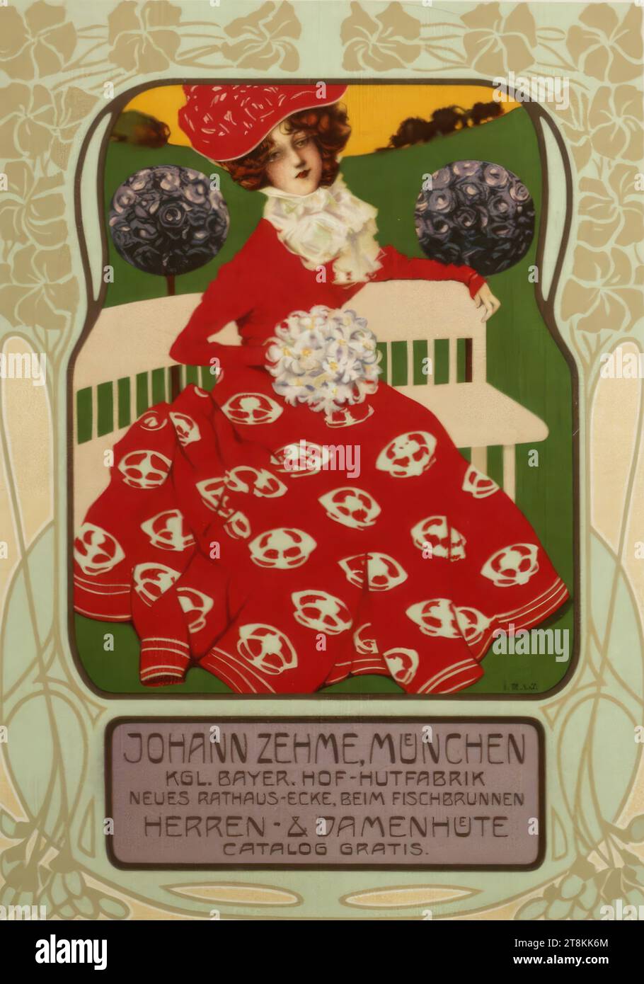 JOHANN ZEHME, MUNICH; KGL. BAVARIA. HOF-HUTFABRIK, Josef Rudolf Witzel ...