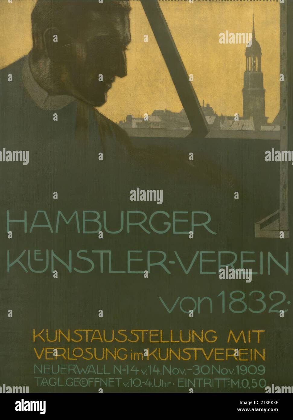 HAMBURG ARTISTS' ASSOCIATION from 1832; ART EXHIBITION WITH RAFFLE IN ...
