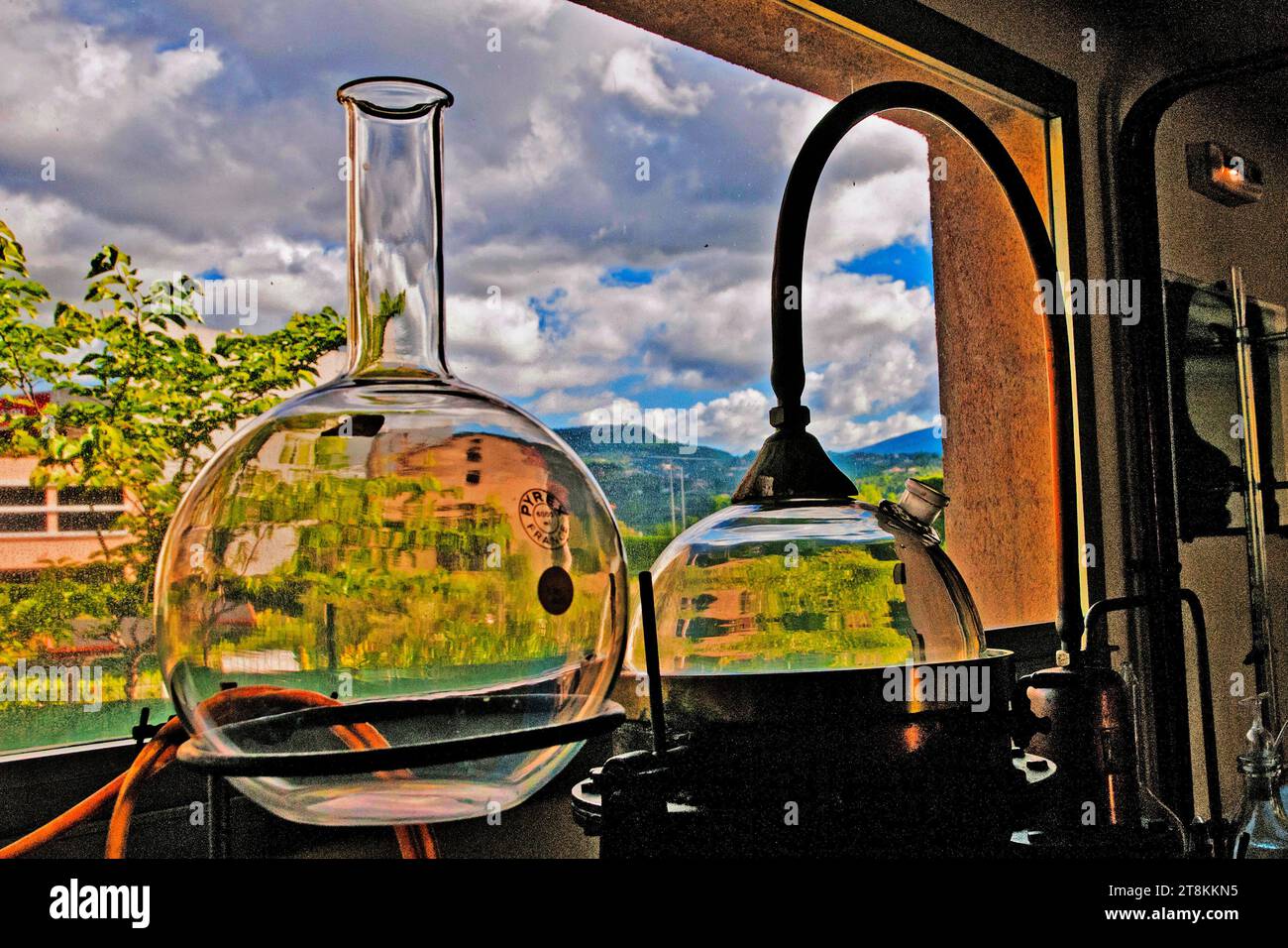 From the laboratory window, French Riviera, France Stock Photo - Alamy