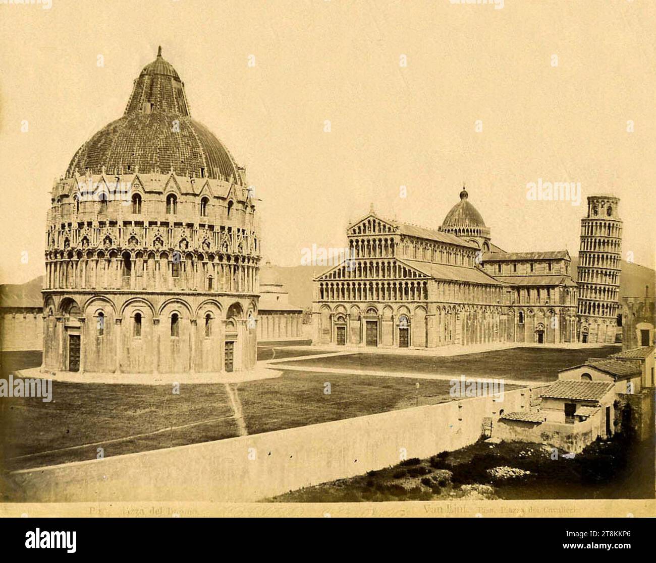 Van Lint, Enrico (1808-1884) - Pisa - Piazza del Duomo Stock Photo - Alamy