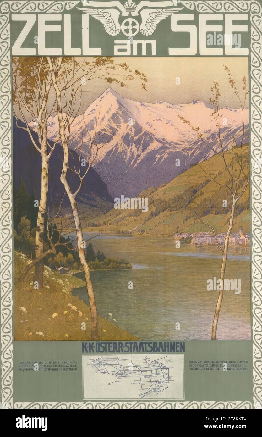 ZELL AM SEE; K.K. AUSTRIA STATE RAILWAYS, Gustav Jahn, Austria, 1879 ...