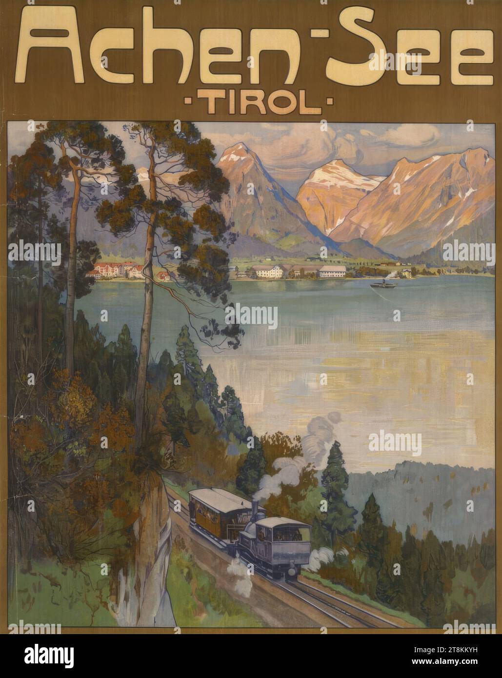 LAKE ACHEN, TYROL, Gustav Jahn, Austria, 1879 - 1919, around 1910 ...