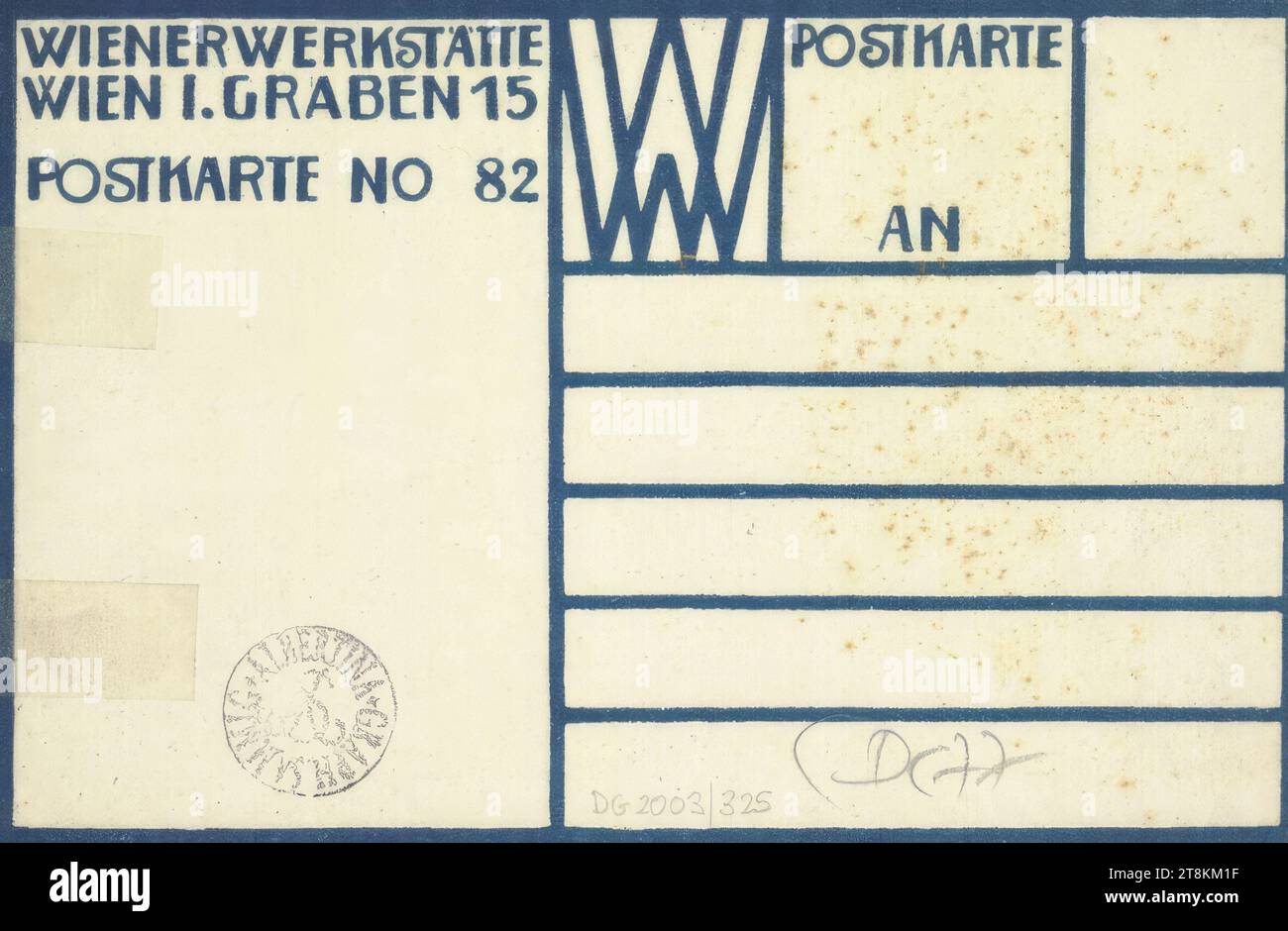 Postcard No. 82 from the Wiener Werkstätte: Variety number 4 - Bumbery ...