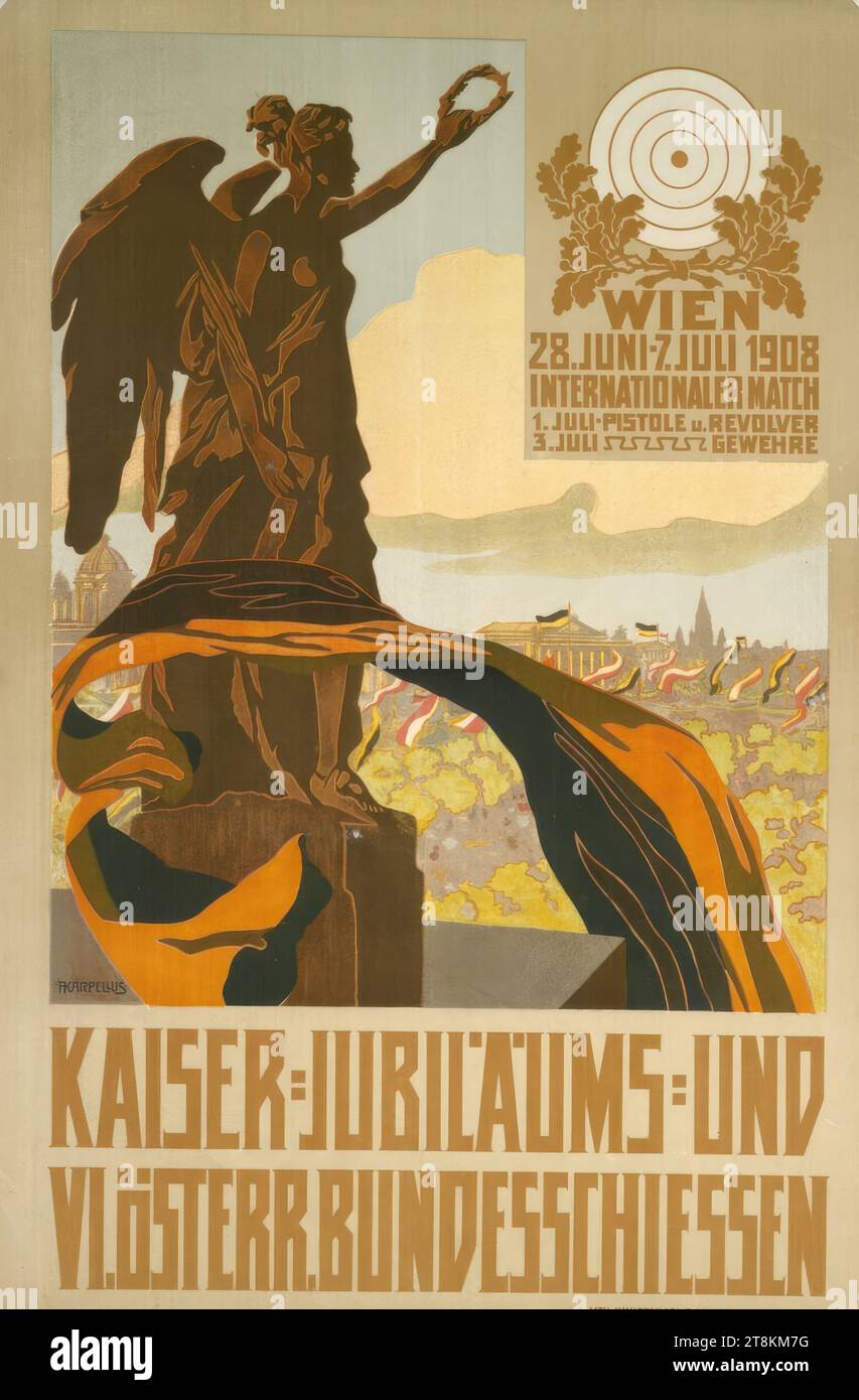 EMPEROR ANNIVERSARY AND VI. AUSTRIA FEDERAL SHOOTING; VIENNA 1908 ...
