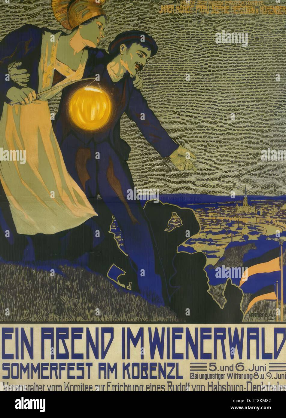 AN EVENING IN THE VIENNA FORESTS; SUMMER FESTIVAL AT KOBENZL, Adolf ...