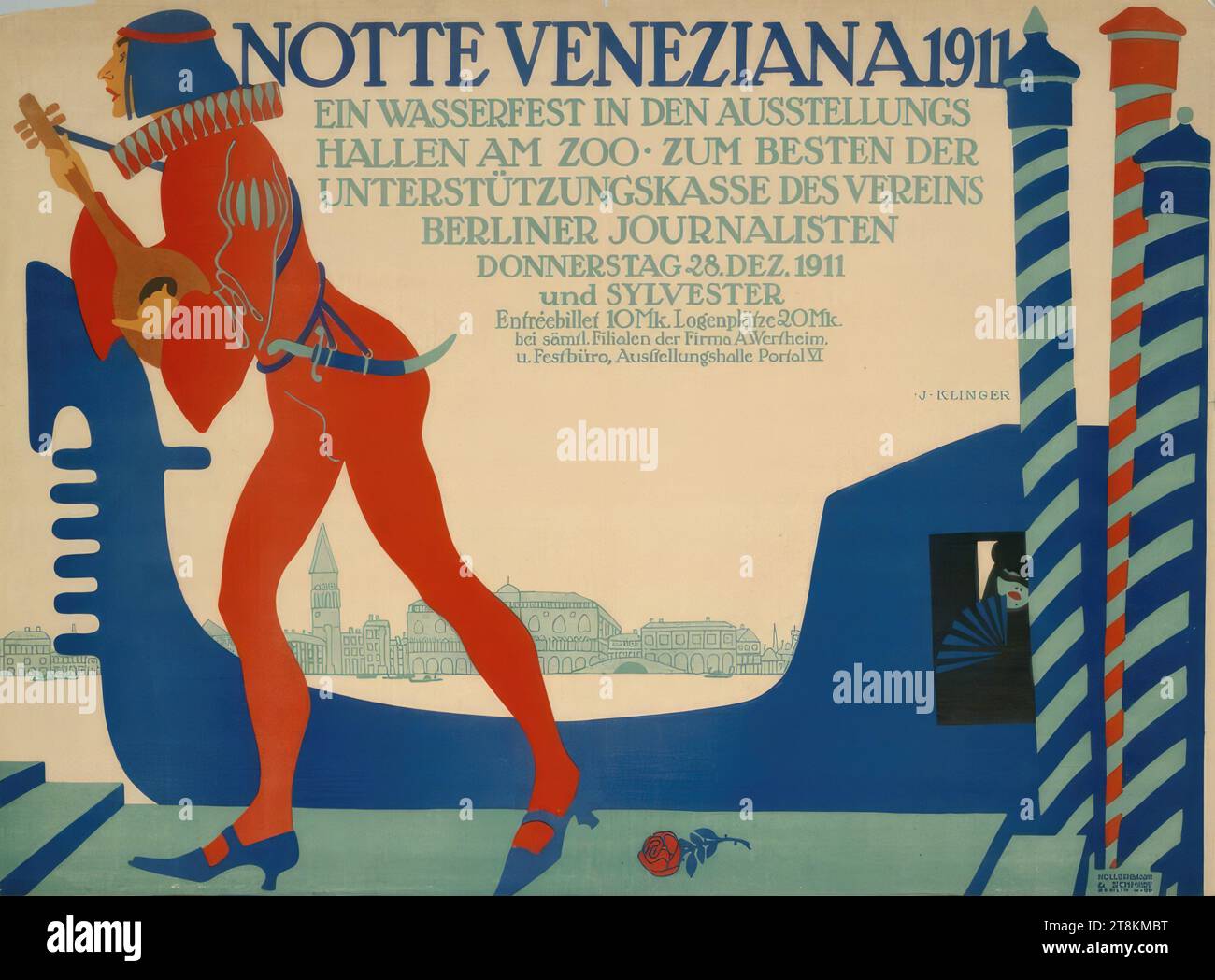 NOTTE VENEZIANA 1911; A WATER FESTIVAL IN THE EXHIBITION HALLS AT THE ZOO, Julius Klinger ...