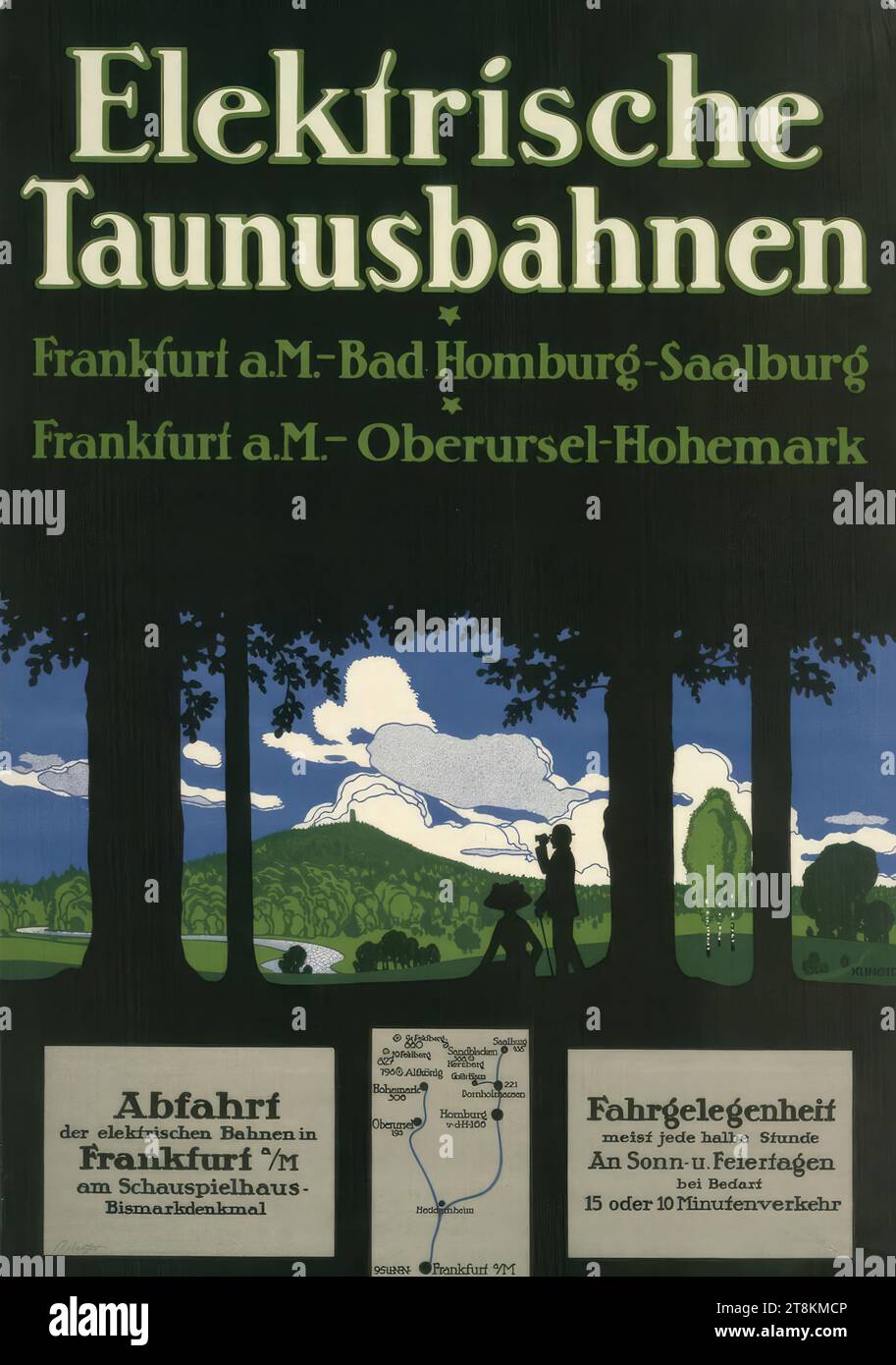 Electric Taunus Railways, Julius Klinger, Vienna 1876 - 1942, Deported ...