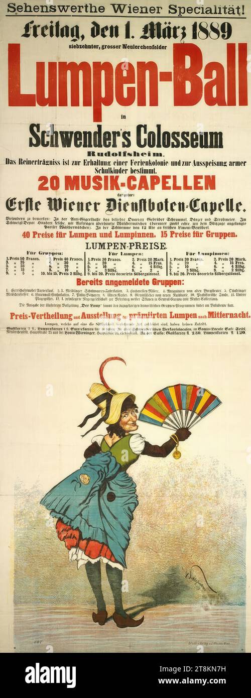 Friday March 1, 1889; seventeenth, large Neulerchenfelder rag ball in ...