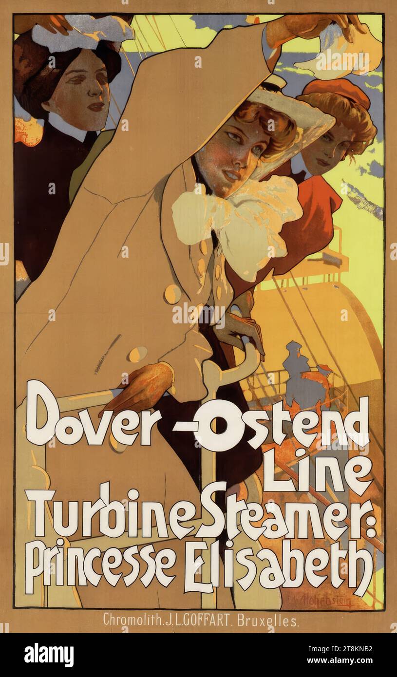 Dover-Ostend Line; Turbine Steamer: Princesse Elisabeth, Adolf ...