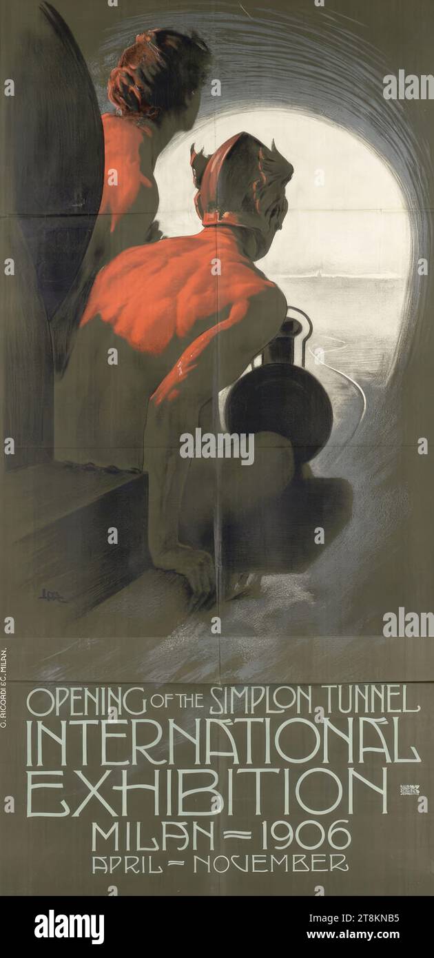 OPENING OF THE SIMPLON TUNNEL; INTERNATIONAL EXHIBITION; MILANO 1906 ...
