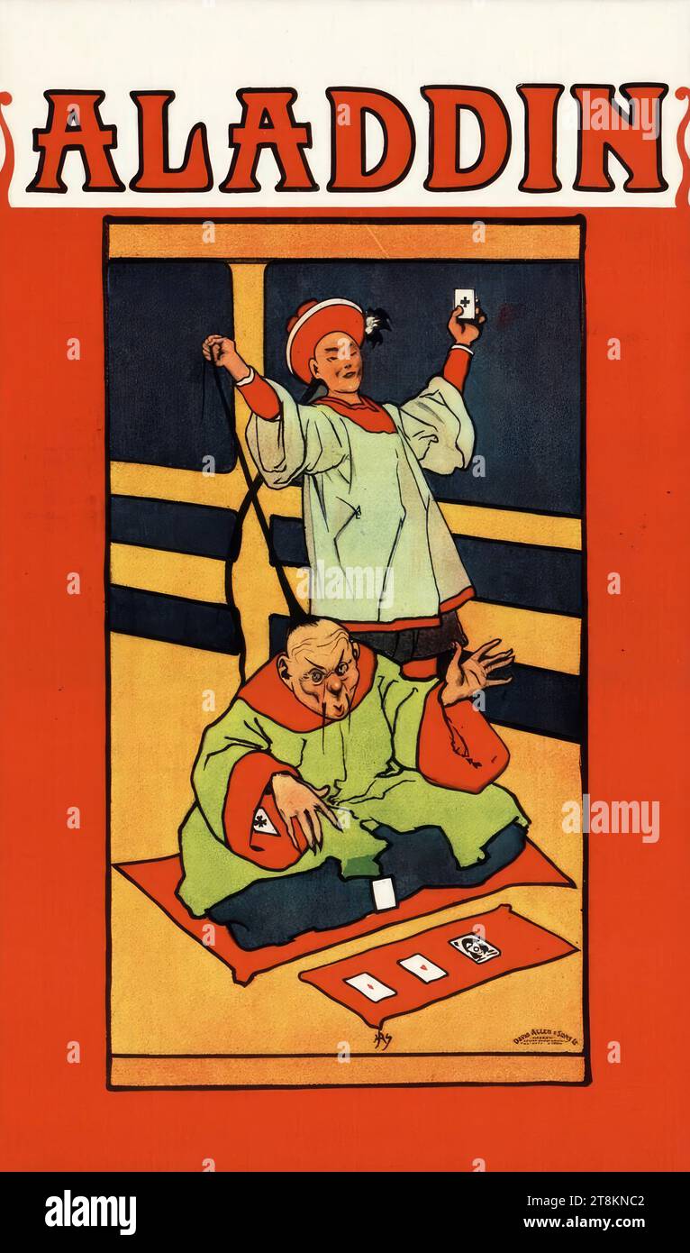 ALADDIN, blank poster, John Hassall, Walmer 1868 - 1948, around 1900 ...