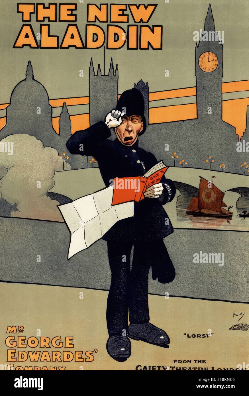 THE NEW ALADDIN; MR. GEORGE EDWARDES' COMPANY; LONDON, John Hassall ...