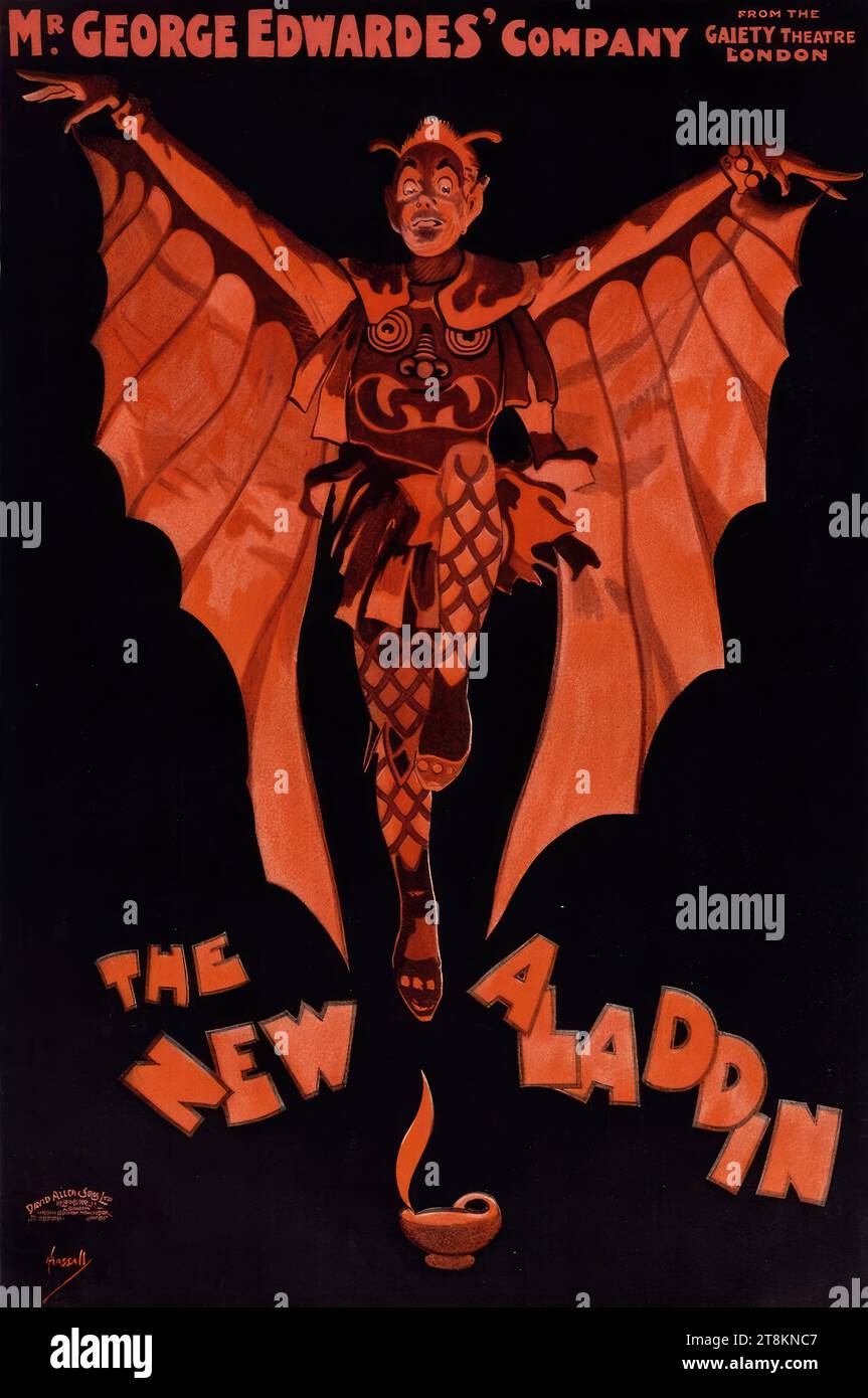 THE NEW ALADDIN; MR. EDWARDES' COMPANY, John Hassall, Walmer 1868 ...