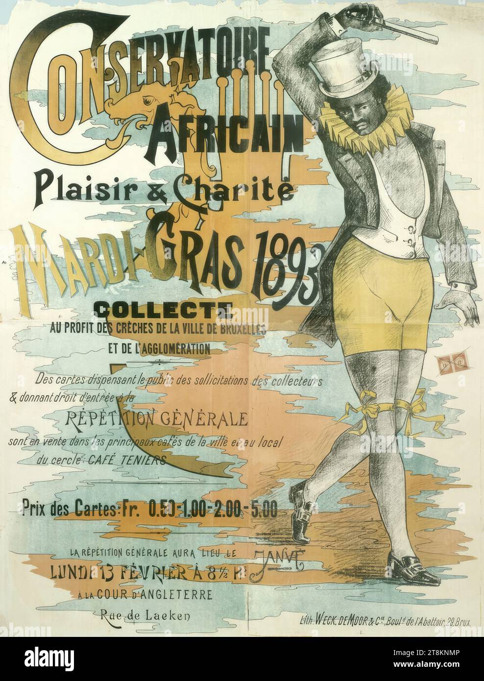CONSERVATORY AFRICAIN; MARDI GRAS 1893; COLLECTE, Anonymous, 1893 ...