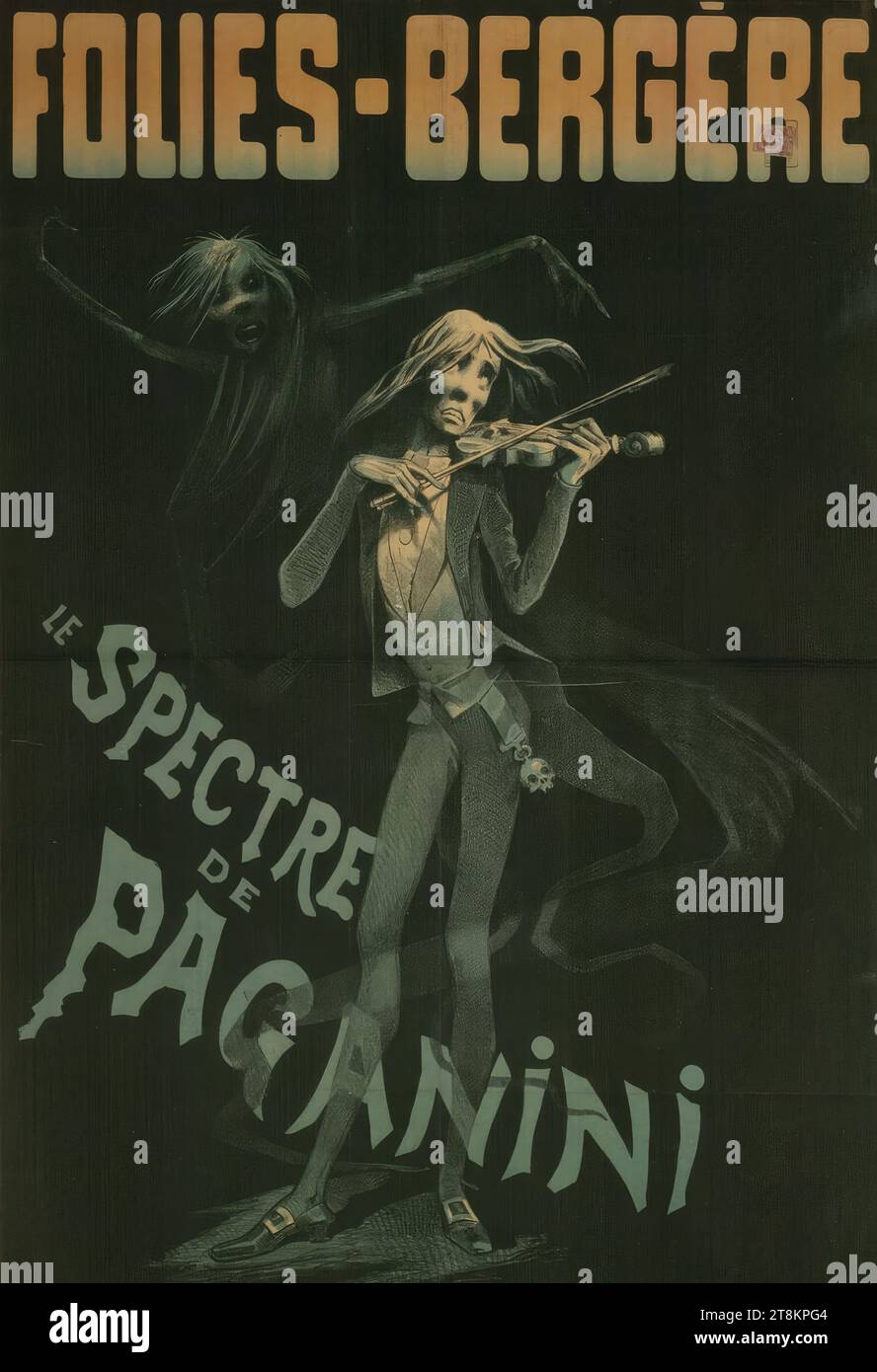 FOLIES-BERGÈRE; LE SPECTER DE PAGANINI, Alfred Choubrac, Paris 1853 ...