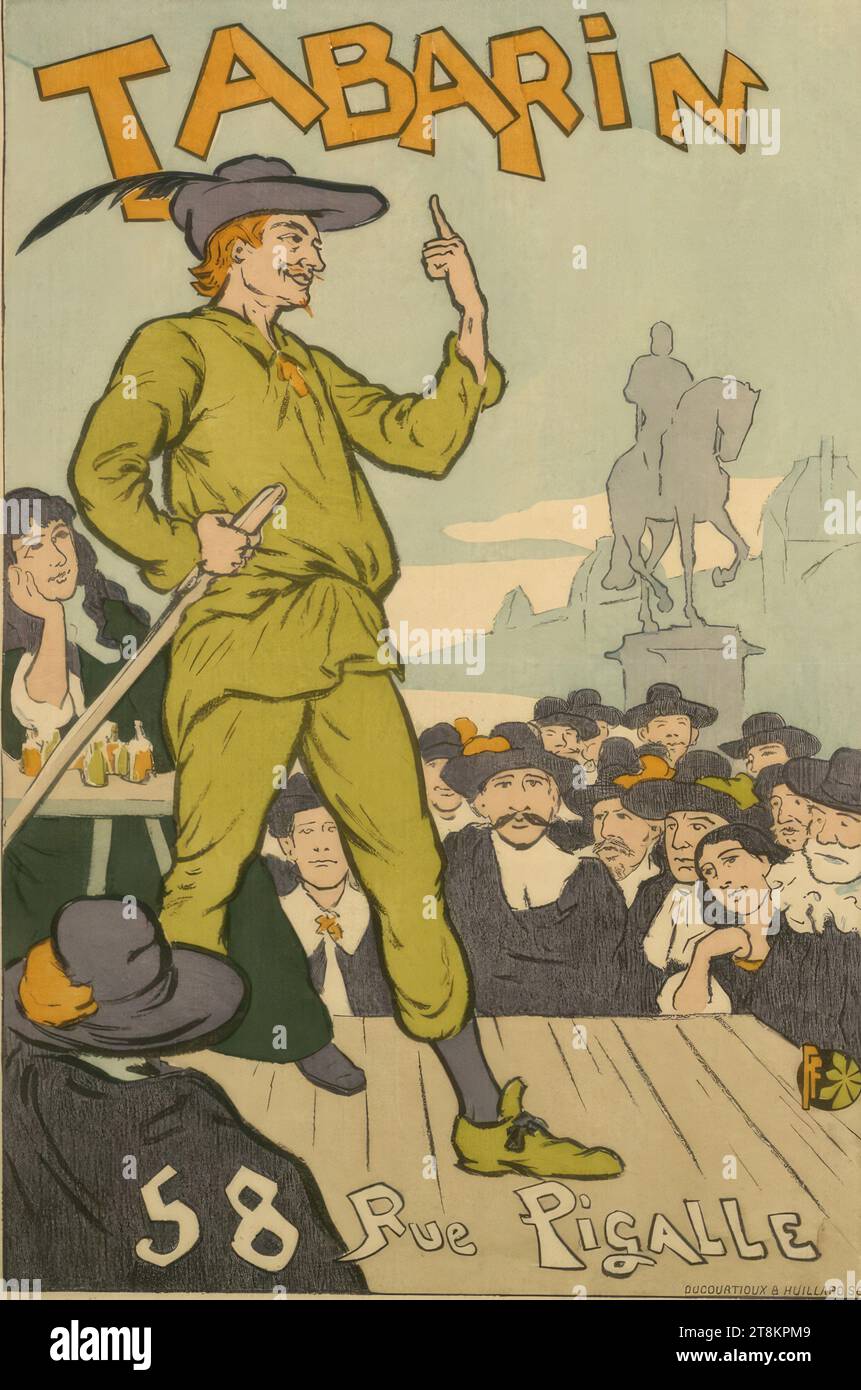TABARIN, Fernand Fau, France, 1858 - 1919?, before 1895, print, color ...