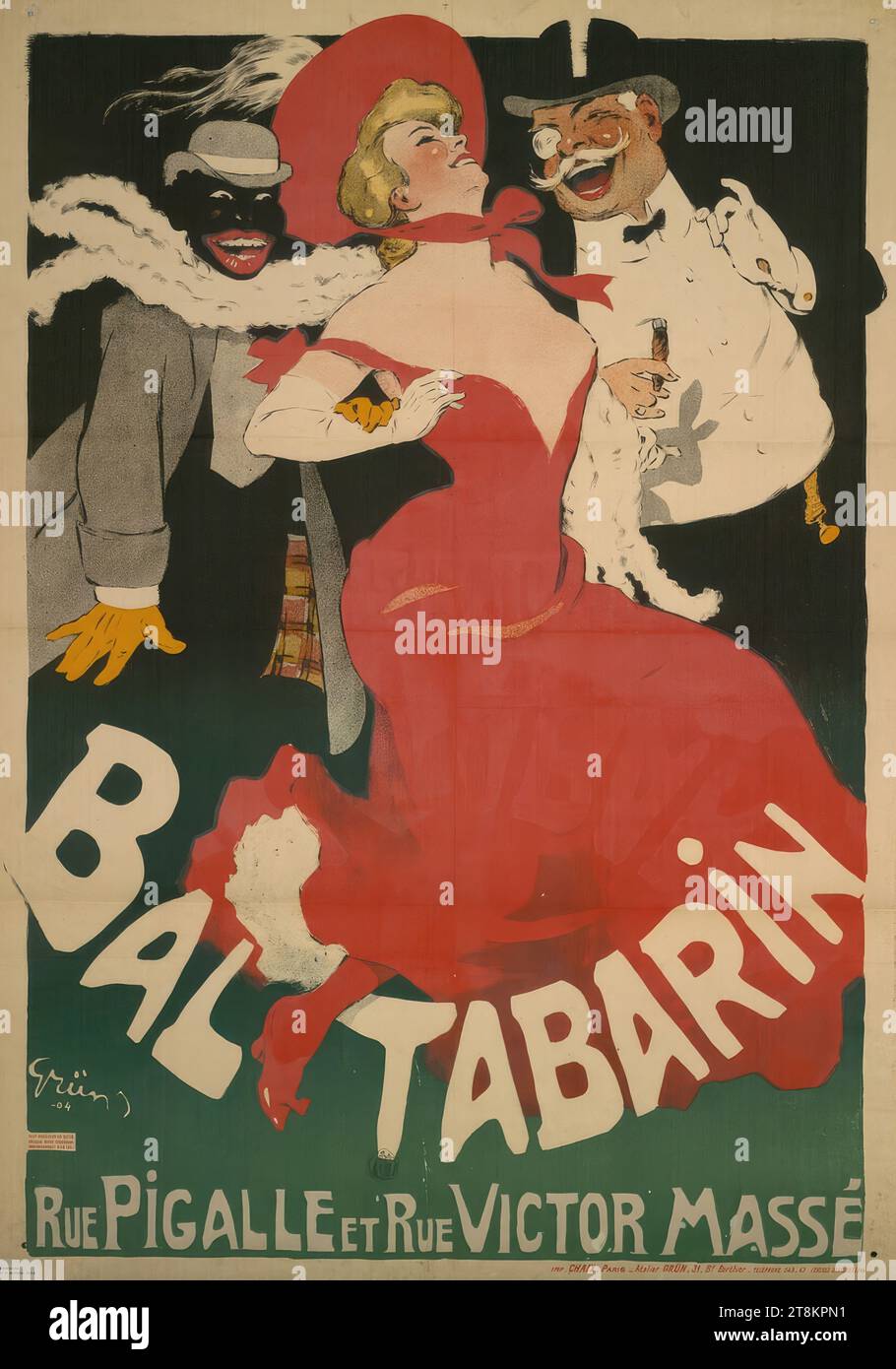BAL TABARIN, Jules Alexandre Grün, Paris 1868 - 1934 Paris, 1904, print ...