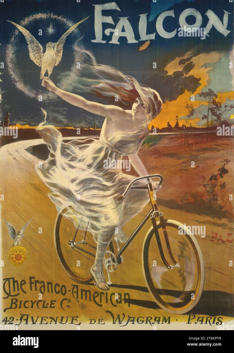 FALCON; The Franco-American BICYCLE CO.; PARIS, Jean de Pal, France ...
