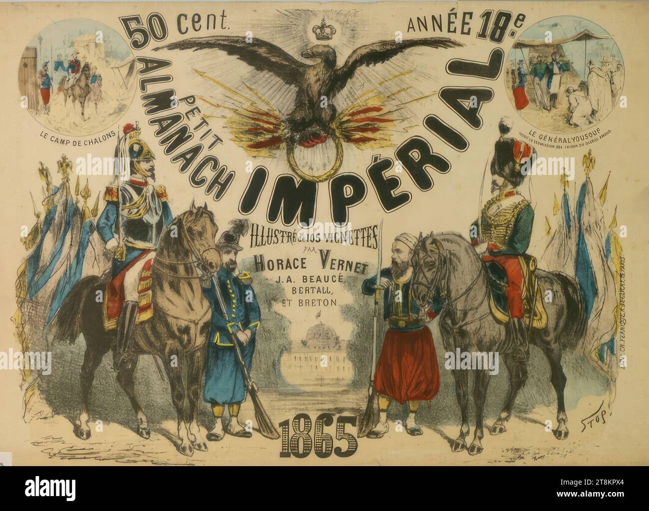 PETIT ALMANACH IMPÉRIAL 1865, Stop, Dijon 1825 - 1899 Dijon, 1865 ...