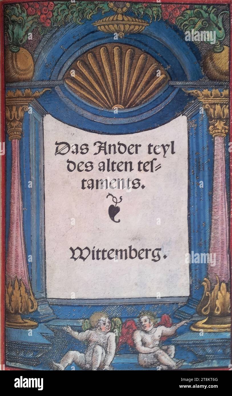 Old Testament, Luther Bible, Title page Old Testament, Part 2, Georg ...