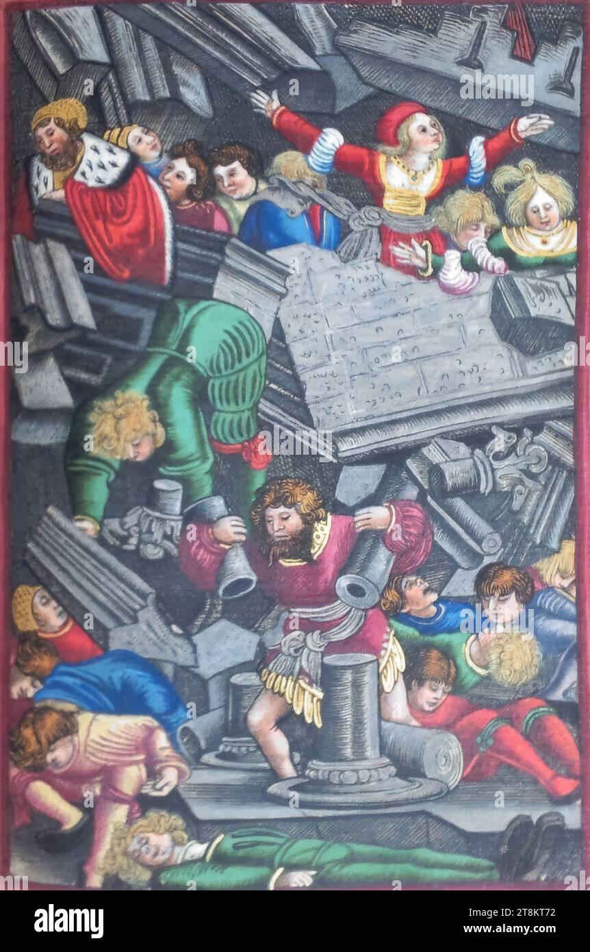 Old Testament, Luther Bible, Samson's death, Judges 16, 25-30, Georg ...