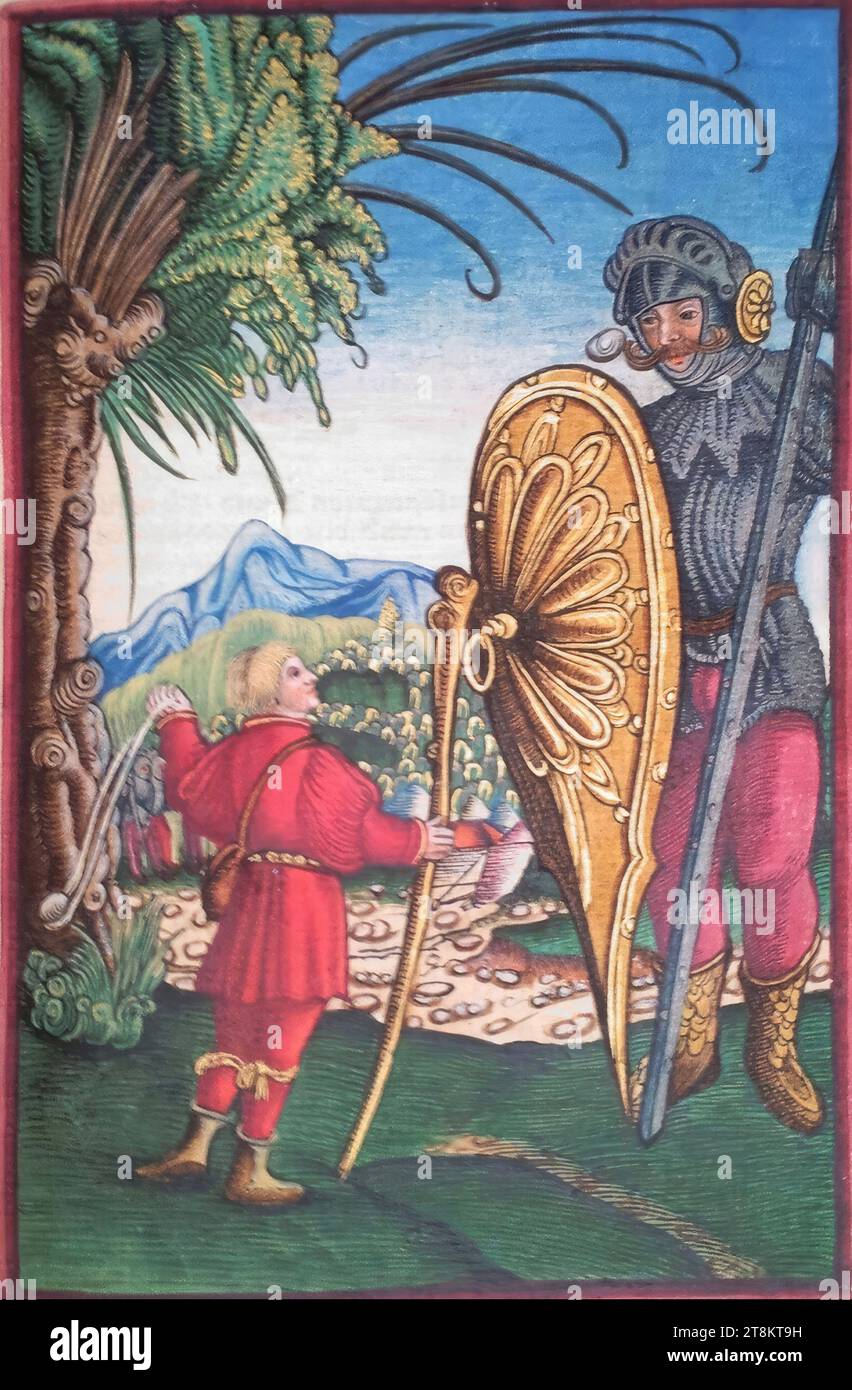 Old Testament, Luther Bible, David and Goliath, 1 Samuel 17, Georg ...