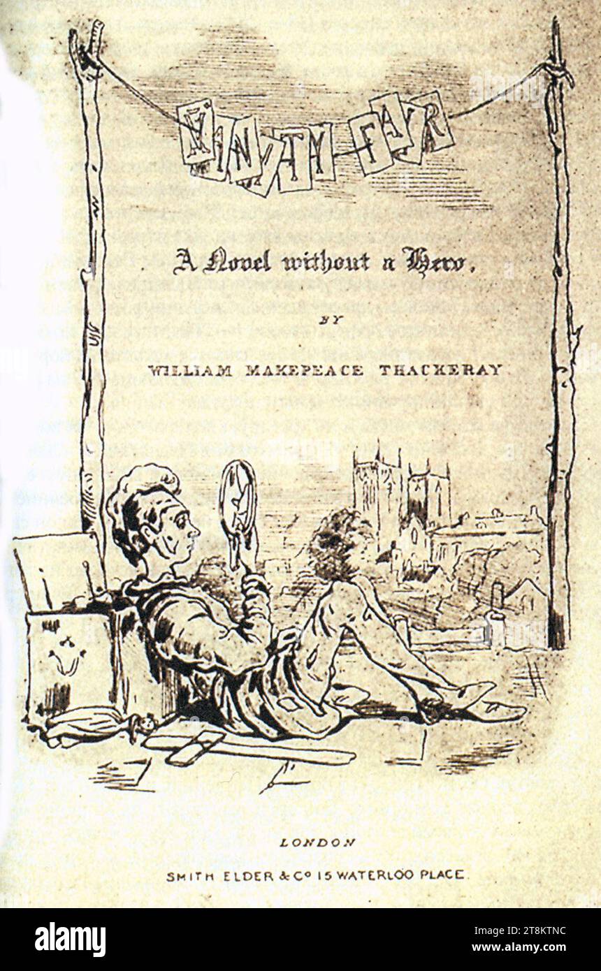 Vanity Fair 1883 year Edition Cover Illustration by William Thackeray ...