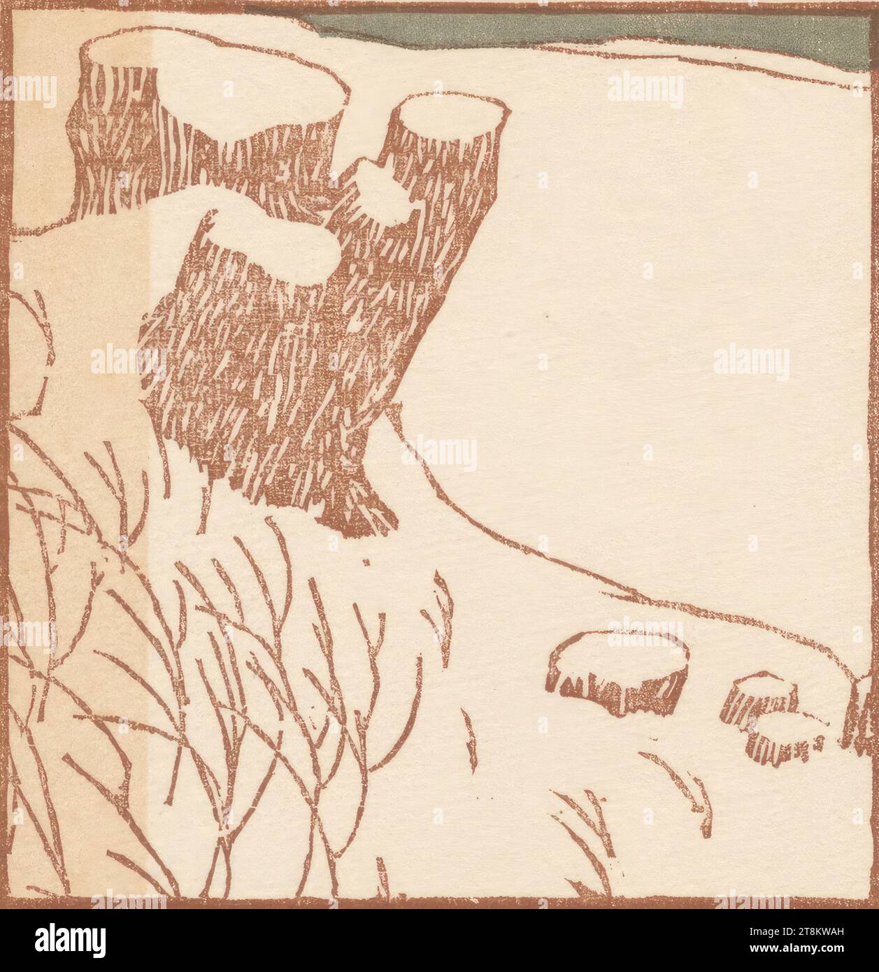 Willow stump in the snow, Leopold Blauensteiner, Vienna 1880 - 1947 ...