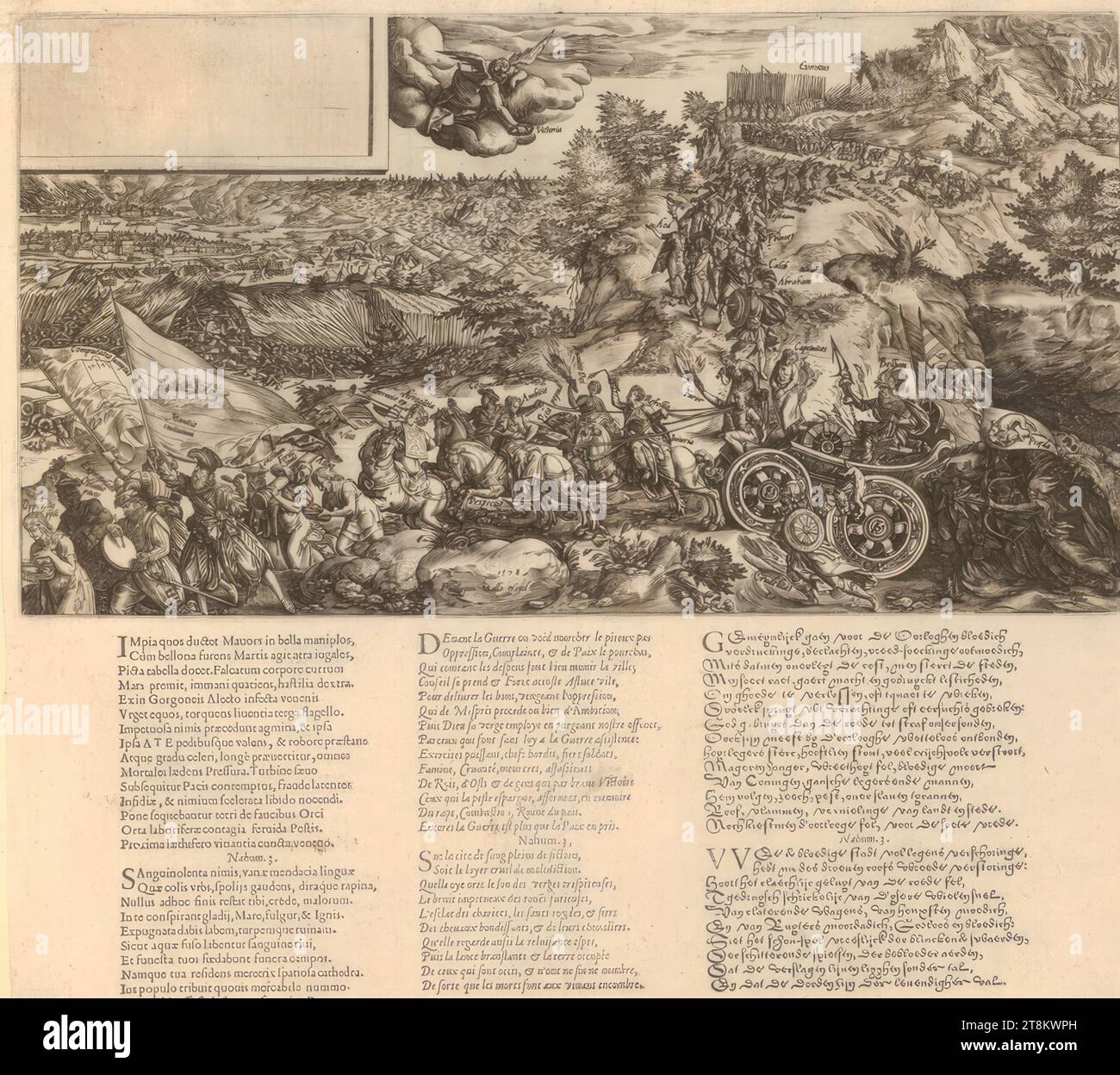 Allegory of War, 1578, print, engraving Stock Photo - Alamy