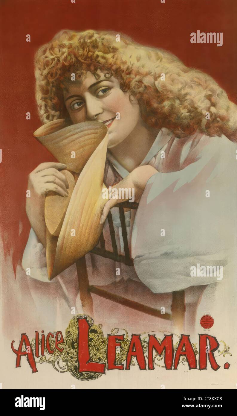 Alice LEAMAR, Anonymous, before 1899, print, color lithograph, sheet ...