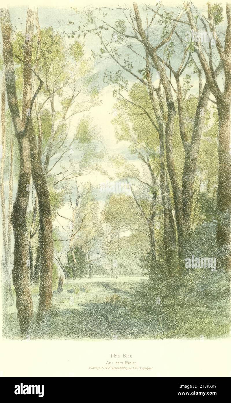 Viennese artist lithographs; From the Prater, Viennese artist ...