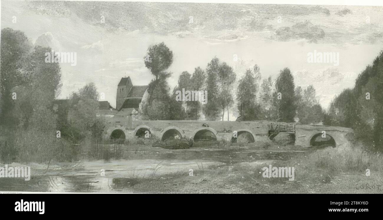 The Bridge of Grez, Jean-Baptiste Camille Corot, Paris 1796 - 1875 ...