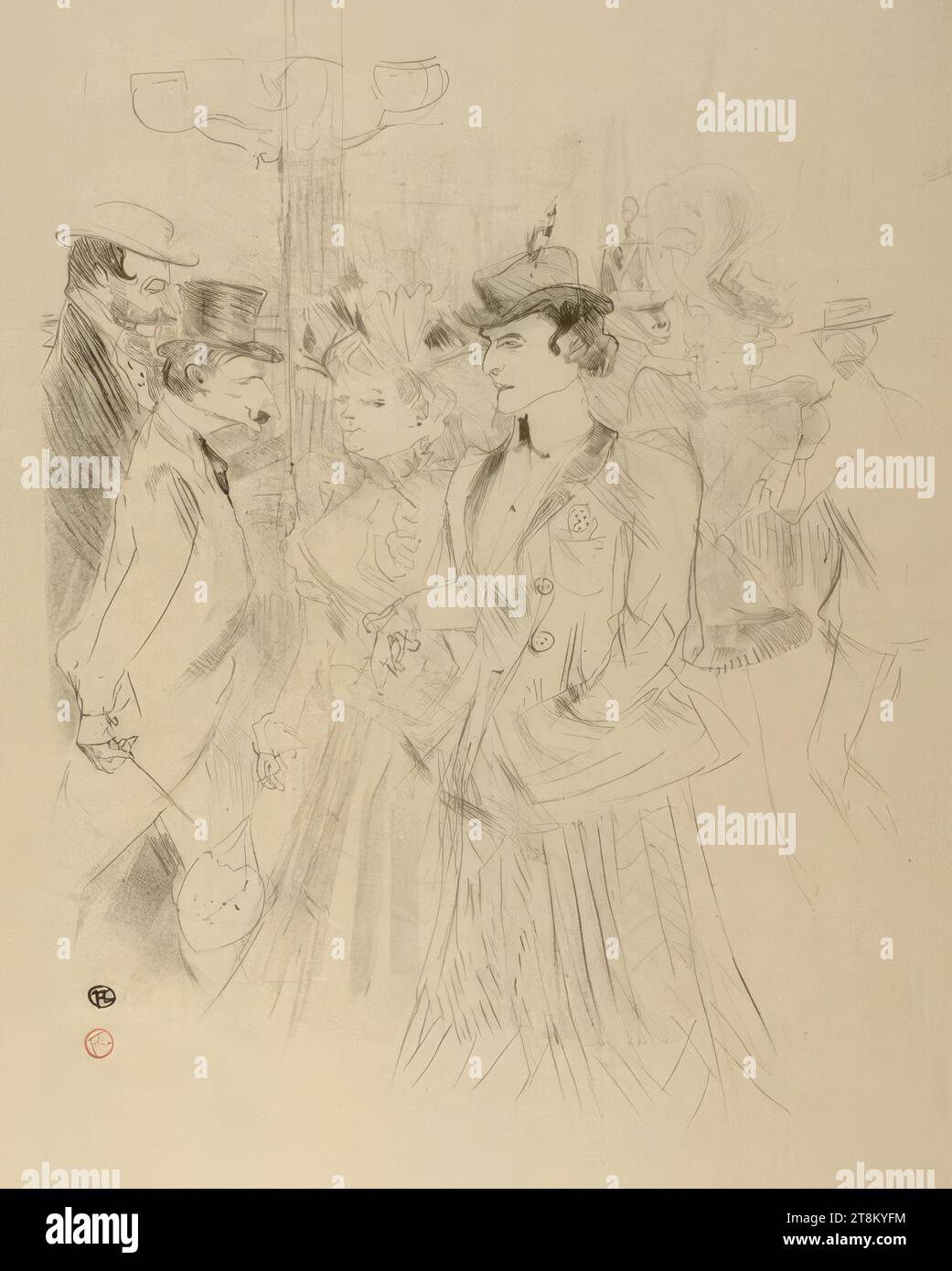 Drawing by henri de toulouse lautrec hi-res stock photography and ...