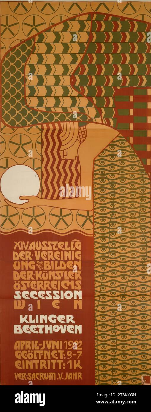 SECESSION; XIV. EXHIBITION; KLINGER, BEETHOVEN; 1902, Alfred Roller ...