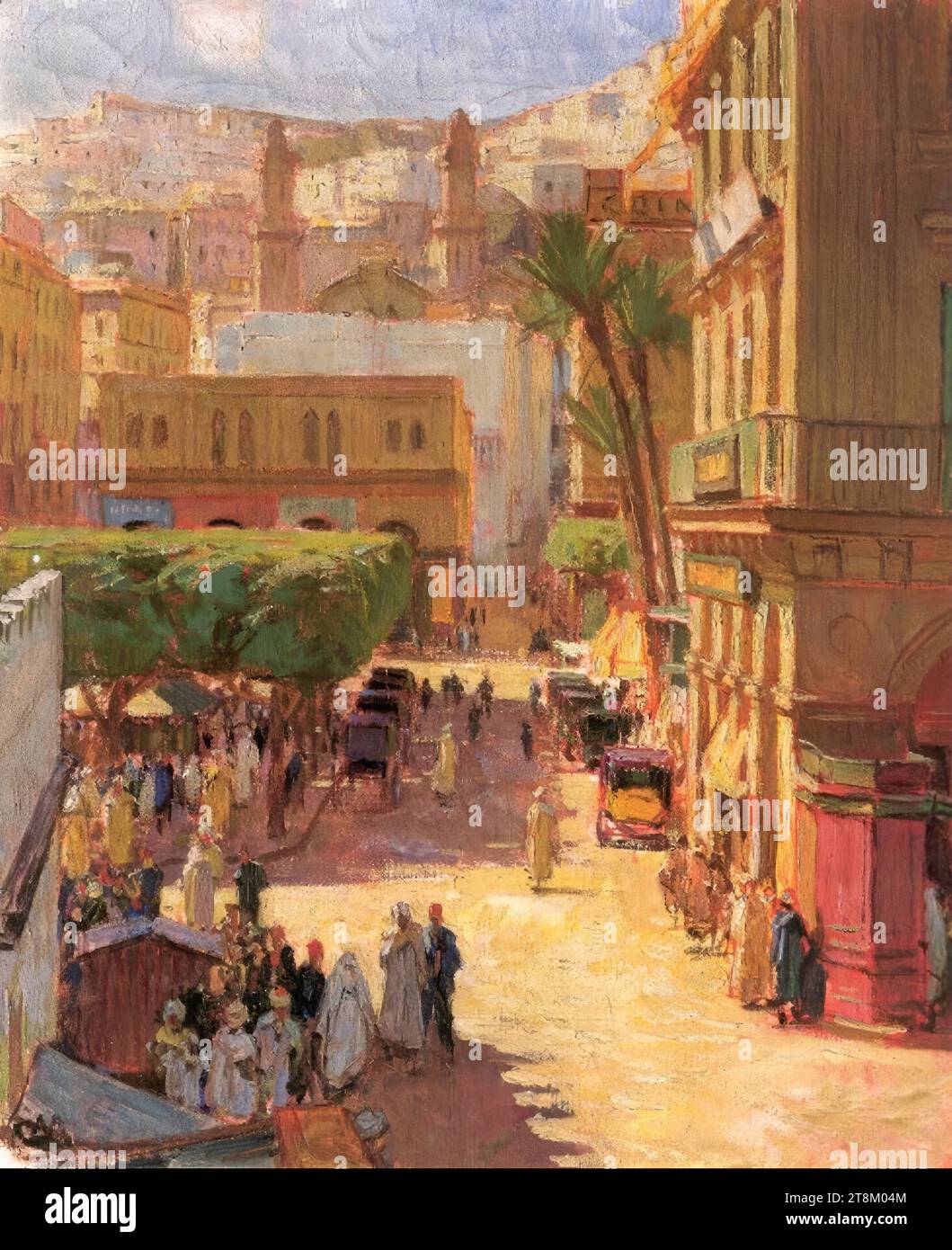 Street scene in Algiers, Carl Moll, Vienna 1861 - 1945 Vienna, 1930 ...
