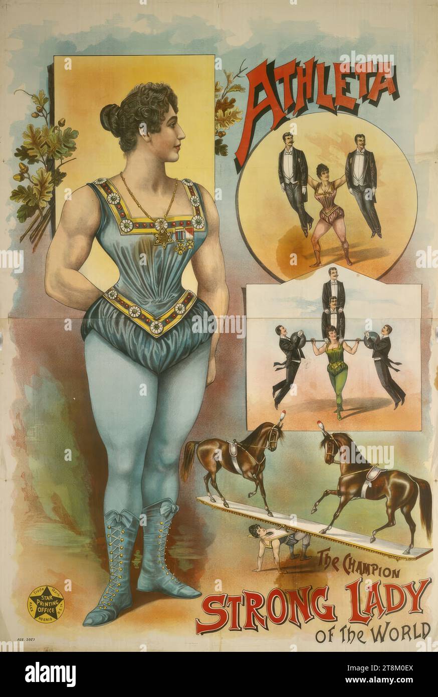 ATHLETA; THE STRONG LADY; THE CHAMPION OF THE WORLD, Anonymous, around ...