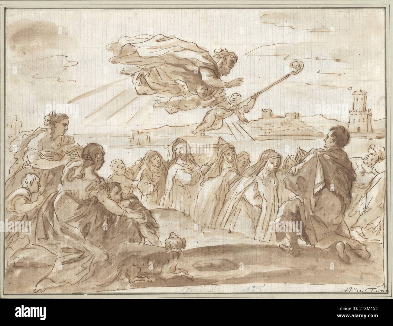 Two putti angels hi-res stock photography and images - Alamy