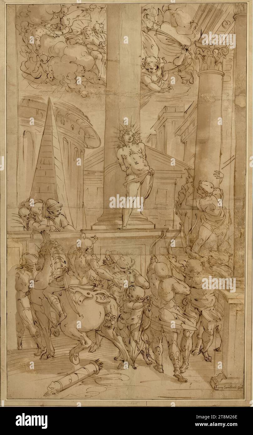 Martyrdom of Saint Sebastian, Luca Cambiaso (Moneglia 1527 - 1585 San ...