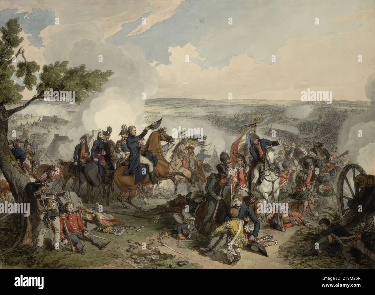 The Duke of Wellington at the Battle of Waterloo, June 18, 1815, John ...