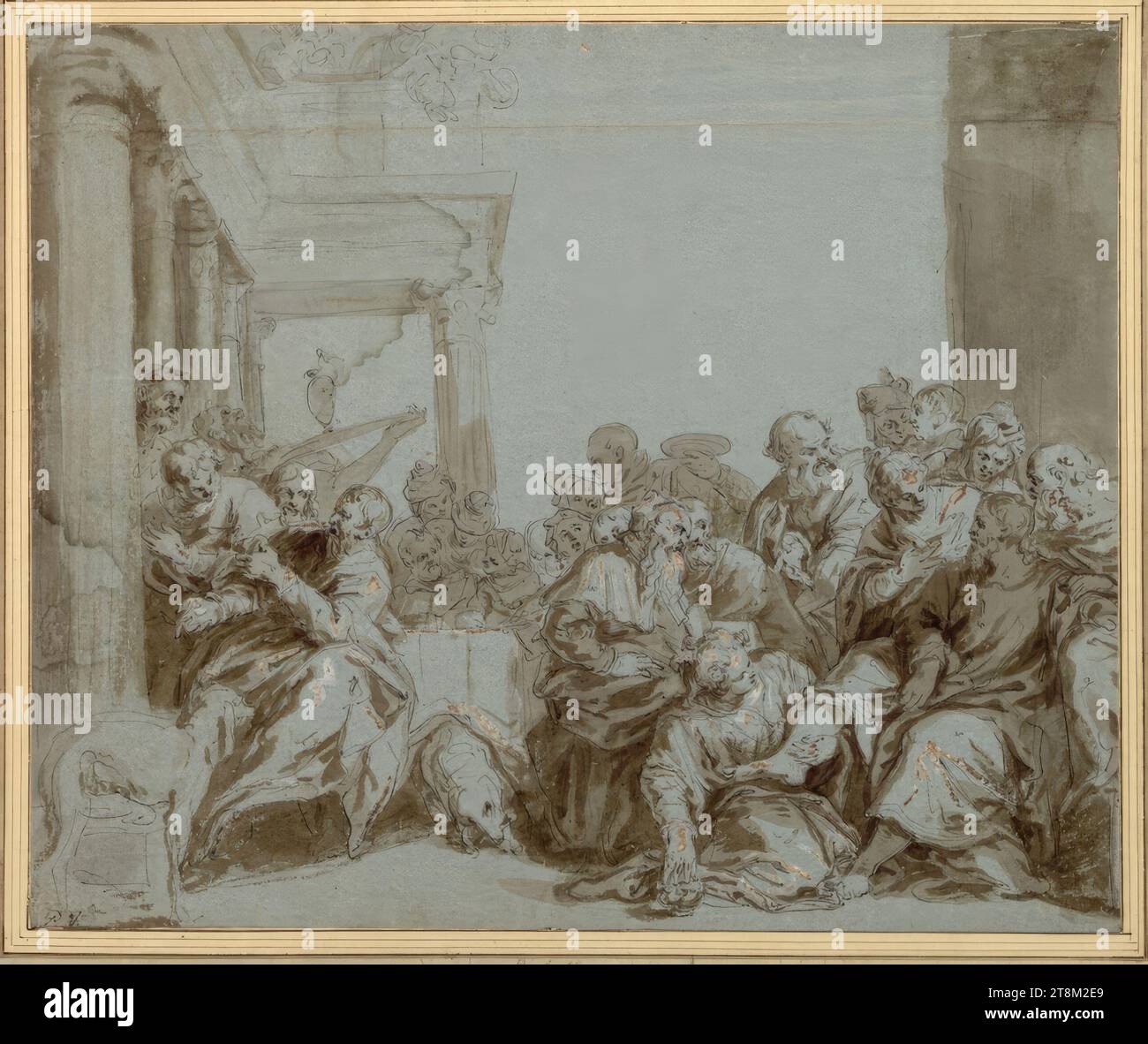 Mary Magdalene Anointing the Feet of Christ in the House of Simon the ...