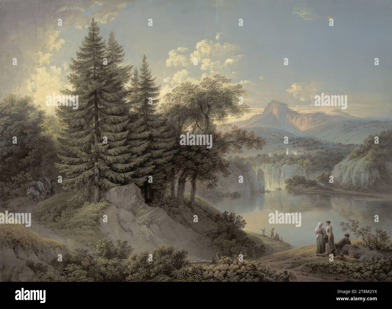 Mountain lake with pack animals, Martin von Molitor (Vienna 1759 - 1812 ...