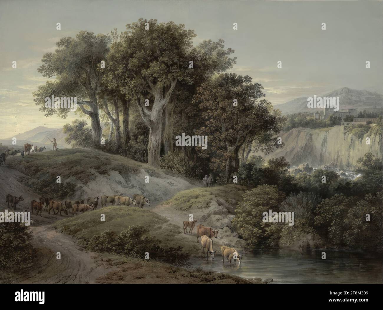 Landscape with a drinking trough, Martin von Molitor (Vienna 1759 ...