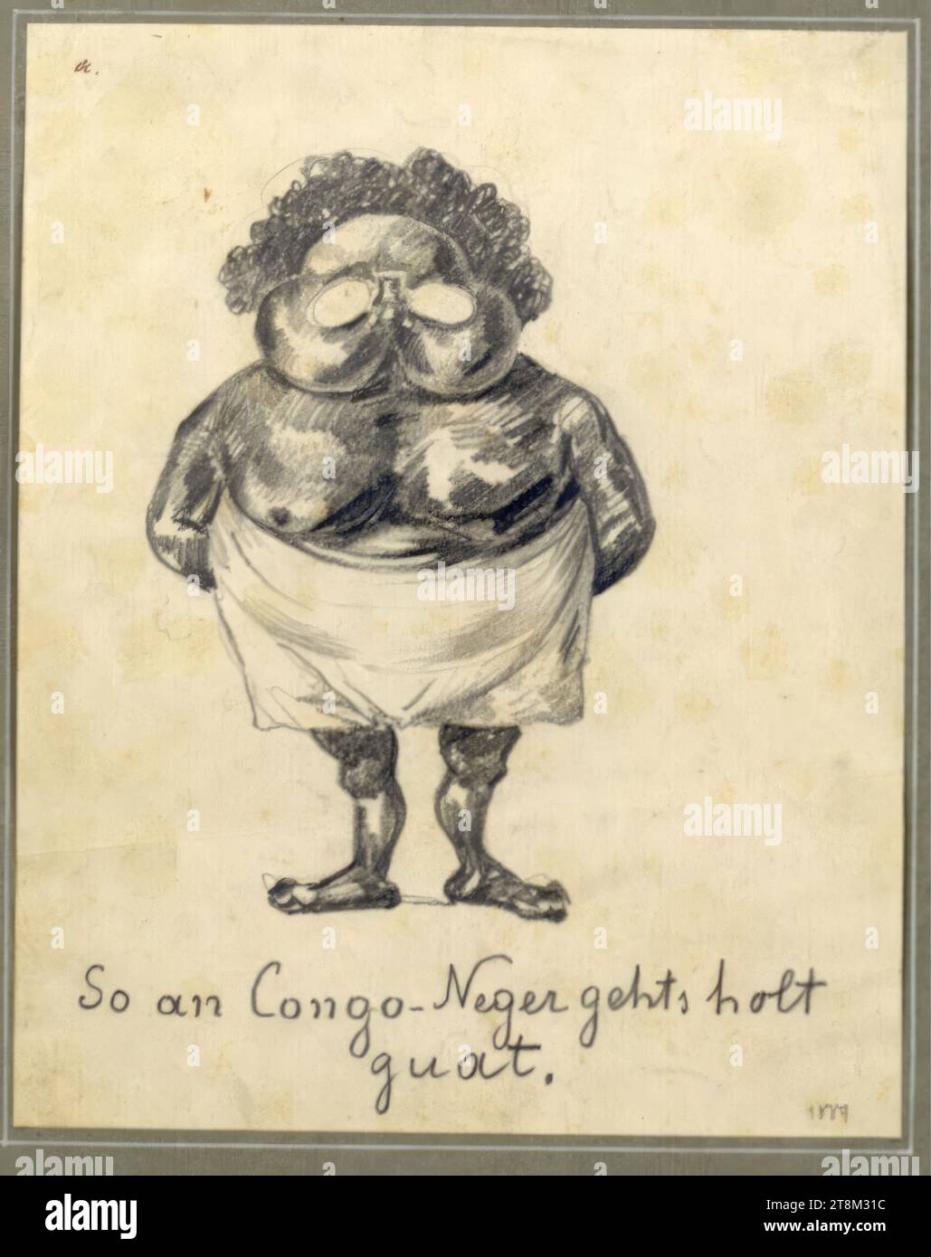 Novak as Congolese, Hagengesellschaft, Adolf Böhm (Vienna 1861 - 1927 ...