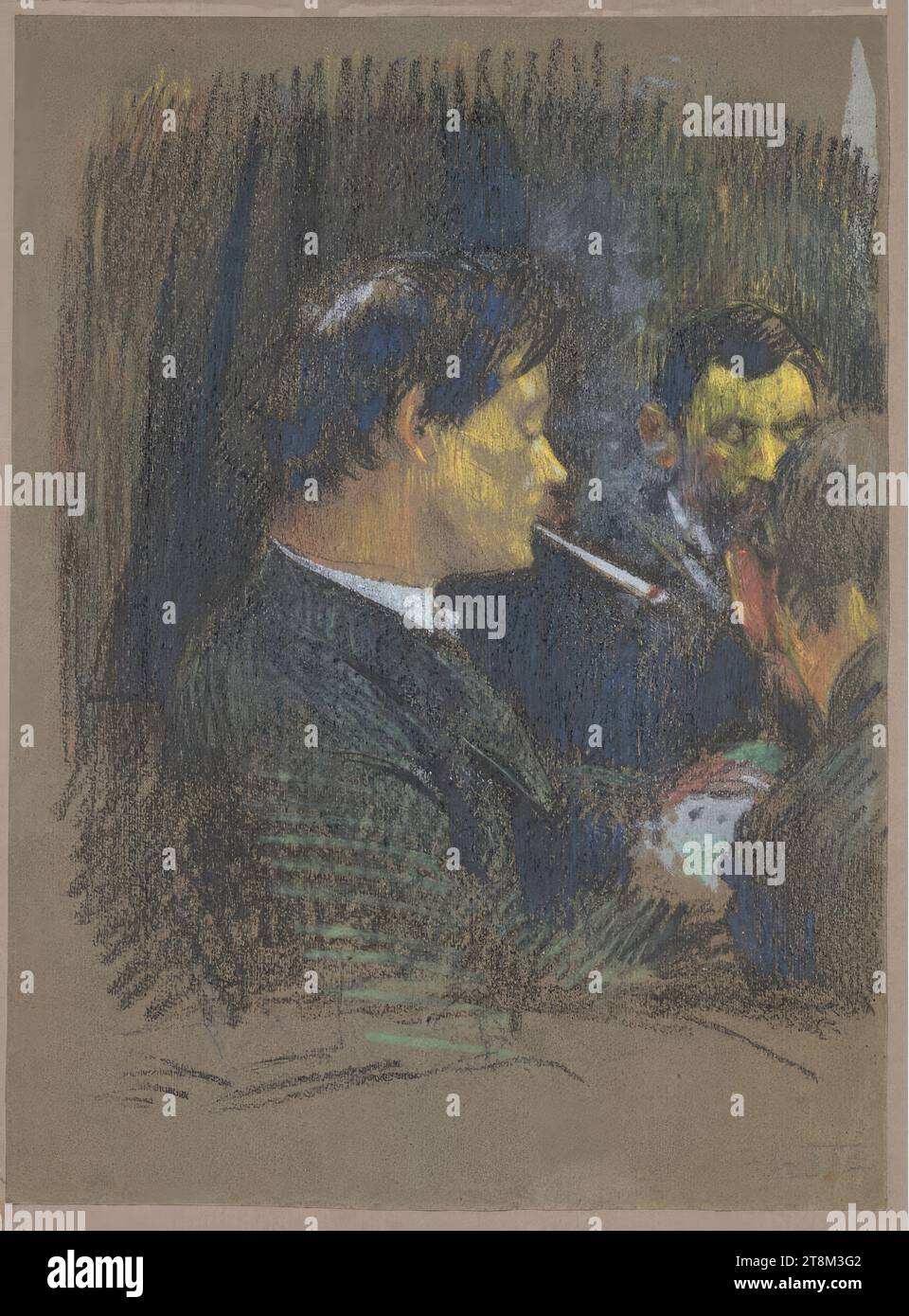 Josef Engelhart, Leopold Stolba and Julius von Reisinger playing cards ...