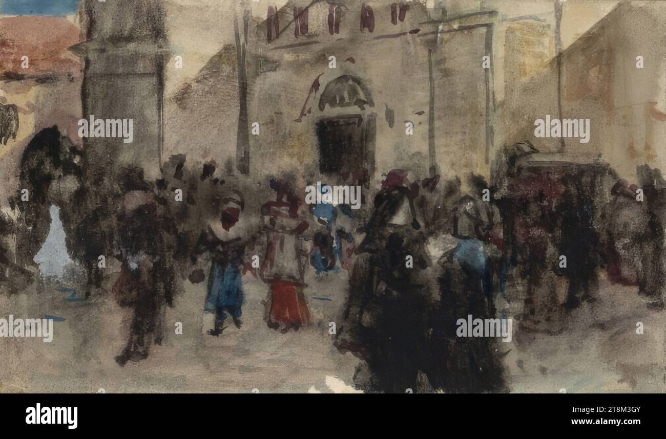 Kirchenplatz, Hagengesellschaft, Maximilian Lenz (Vienna 1860 - 1948 ...