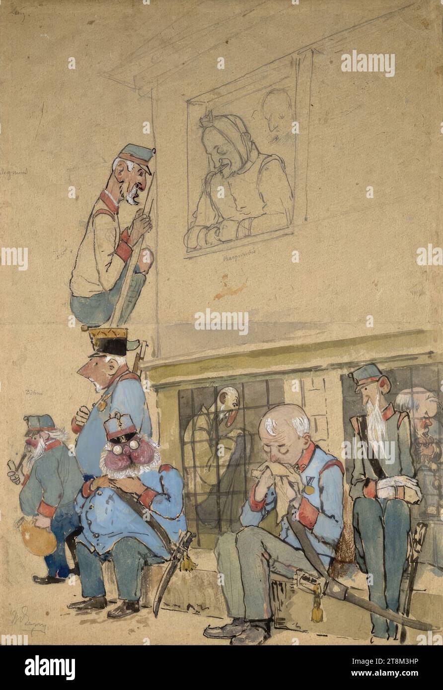 The painters of society as invalids, Hagengesellschaft, Maximilian Lenz ...