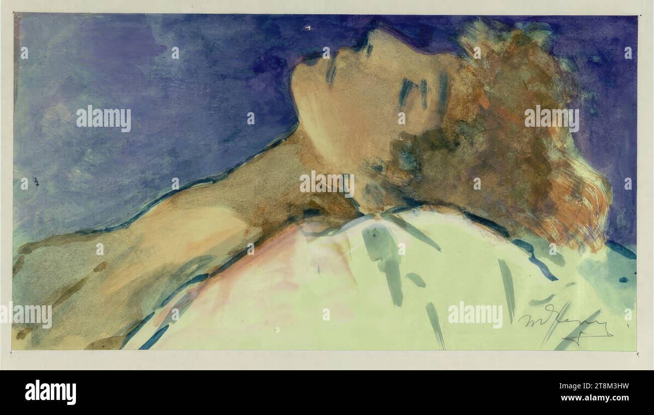 Head of a sleeping girl, Hagengesellschaft, Maximilian Lenz (Vienna ...