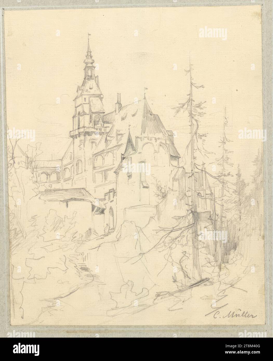 Schloss, Hagengesellschaft, Carl Müller (Vienna 1862 - 1938 Vienna ...